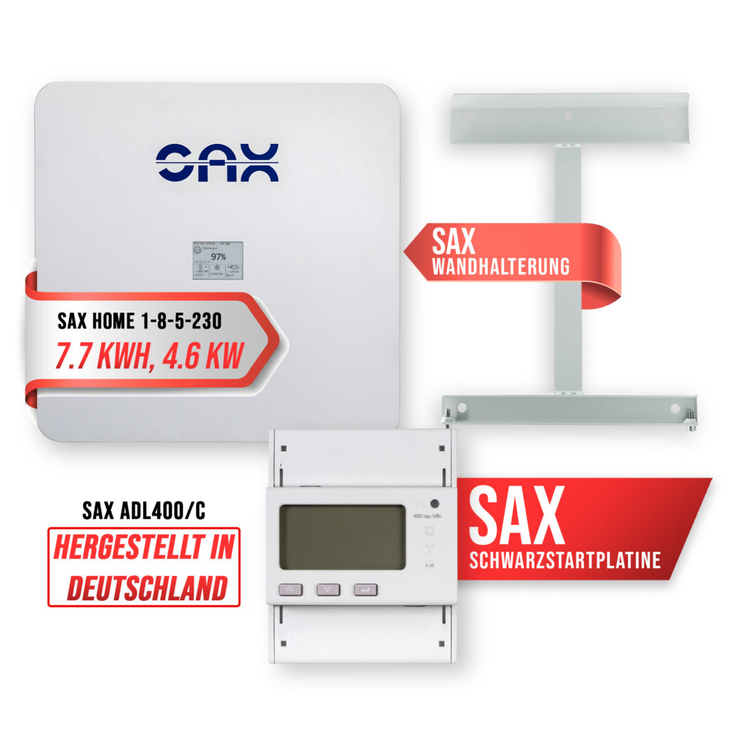 SAX POWER HOME Speicher 7,7 kWh Homespeicher 1-8-5-230