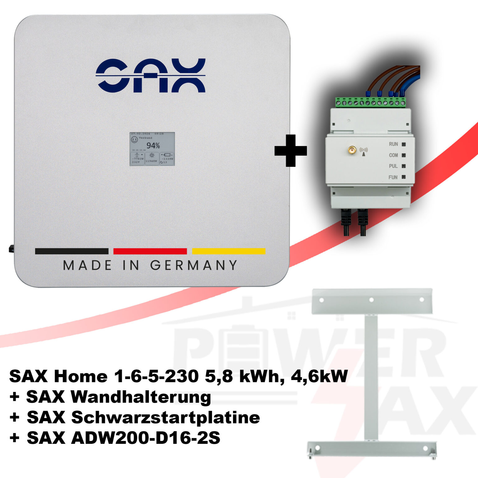 SAX POWER HOME Speicher 7,7 kWh Homespeicher 1-8-5-230